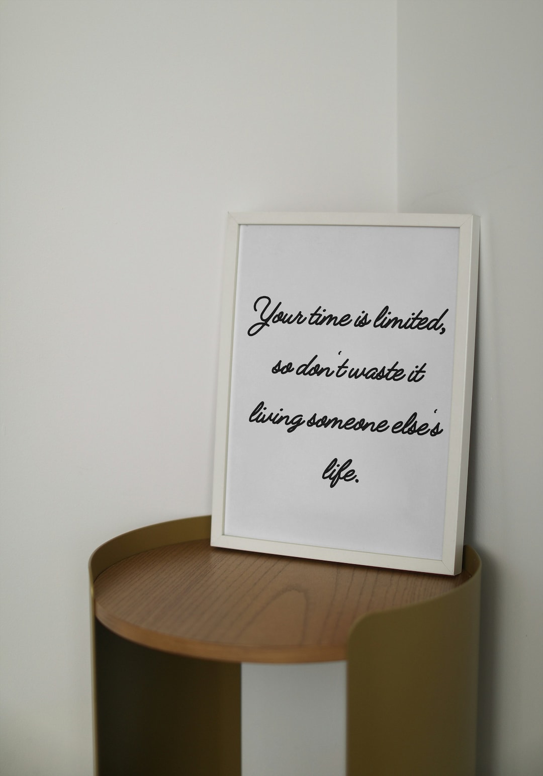Motivational Printable Quotations Time is Limited Typography Art Quote ...