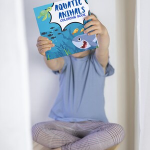 Printable Aquatic Animals Colouring Book Learn N Colour the Ocean ...