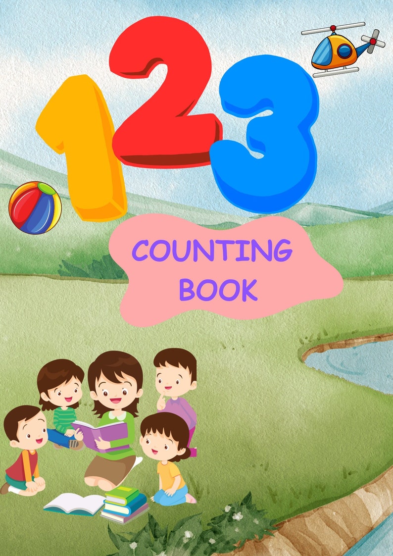 Printable Counting Colouring Book 123 Number Colouring 1-10 Colour the ...