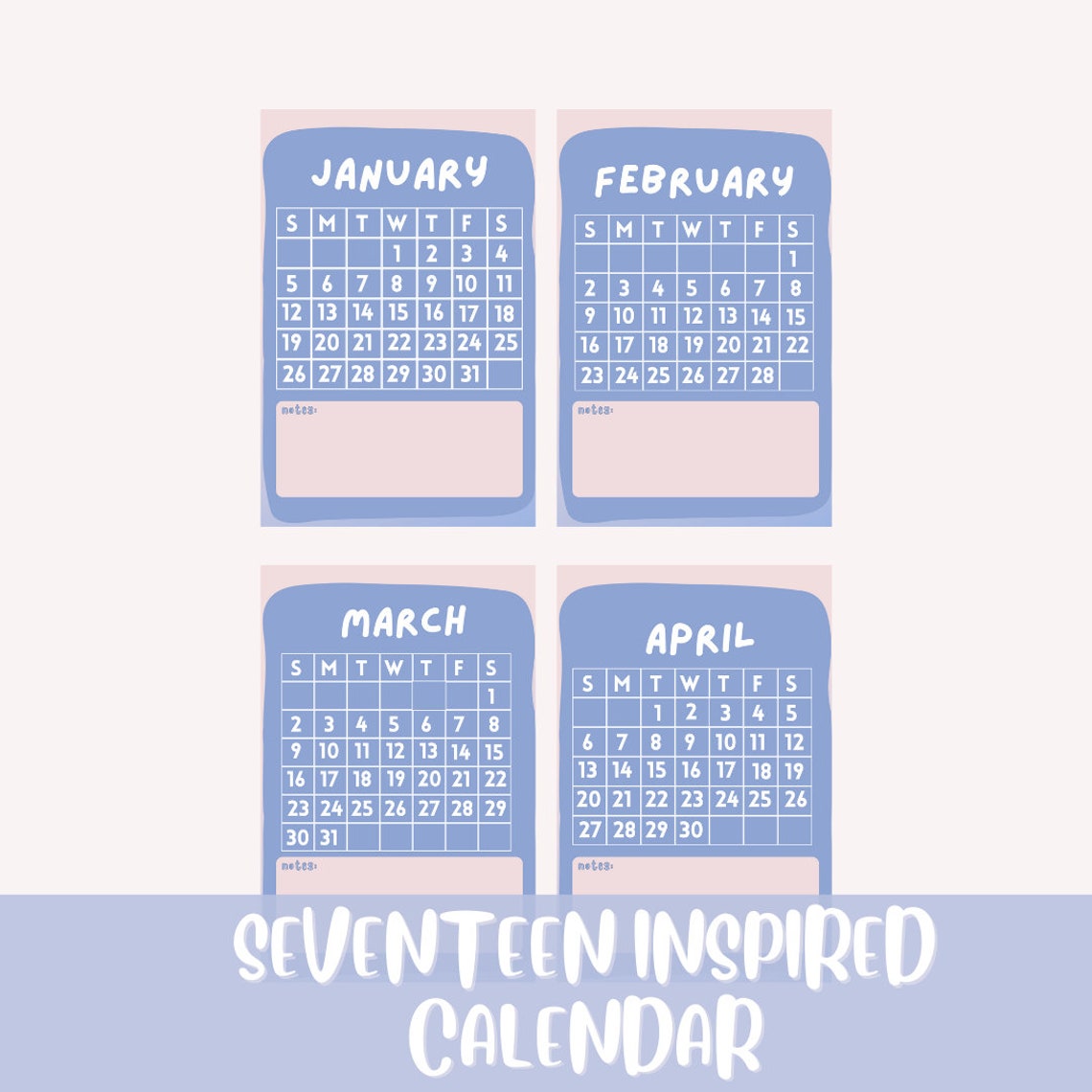 SEVENTEEN Digital Planner All-in-one Goodnotes Notability Digital ...