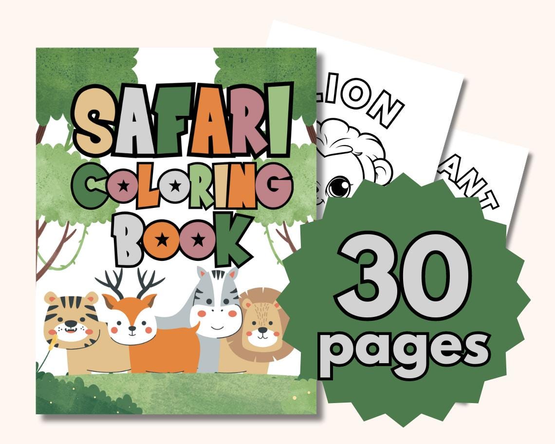 30 Safari Animals Coloring Pages | Safari Activity Sheets Printable ...
