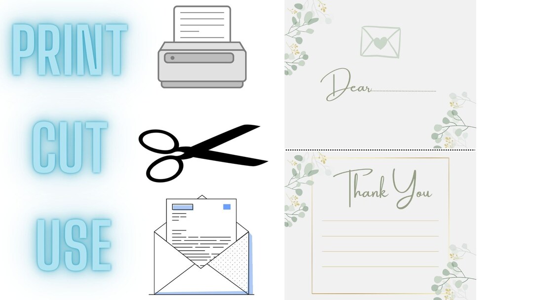 Thank You Card Print - Etsy