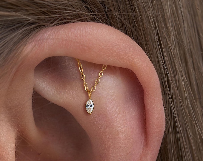 Hidden Helix Star Piercing 16g F136 Implant Grade Titanium, Flat ...