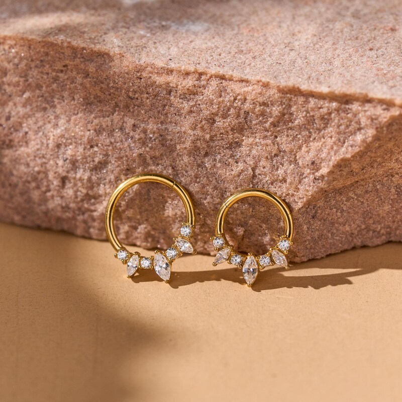 Chain Clicker Hoop Daith - Etsy