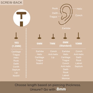 Titanium Leaf Vertical Dangle Hidden Helix Chain Piercing, Threaded ...