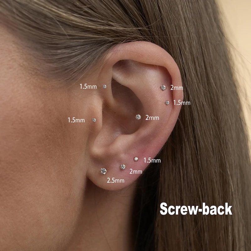 Piercing With Ball Back - Etsy UK