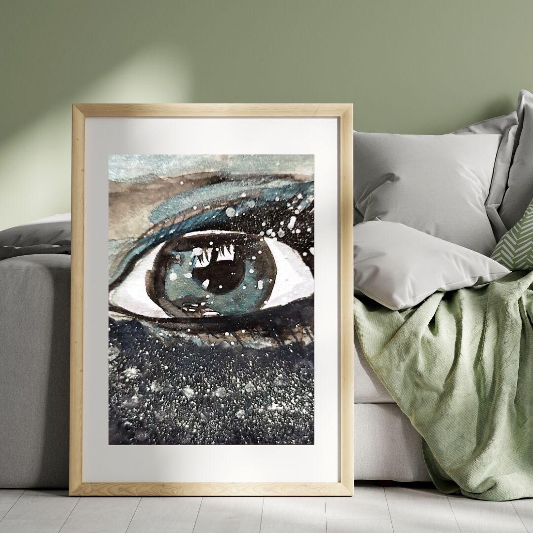 Abstract Watercolor Eye Digital Download - Art for Every Interior - Etsy