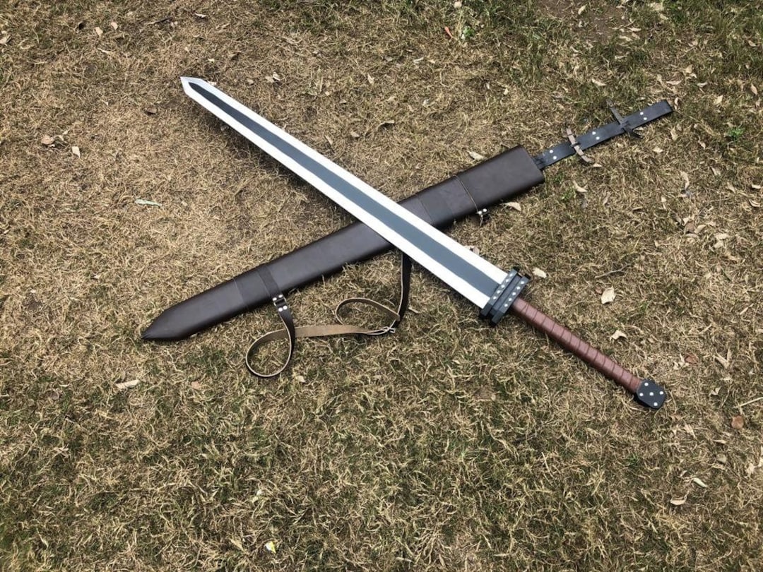 Handmade Carbon Steel 63 Guts' Raider Sword Berserk Sword Viking ...