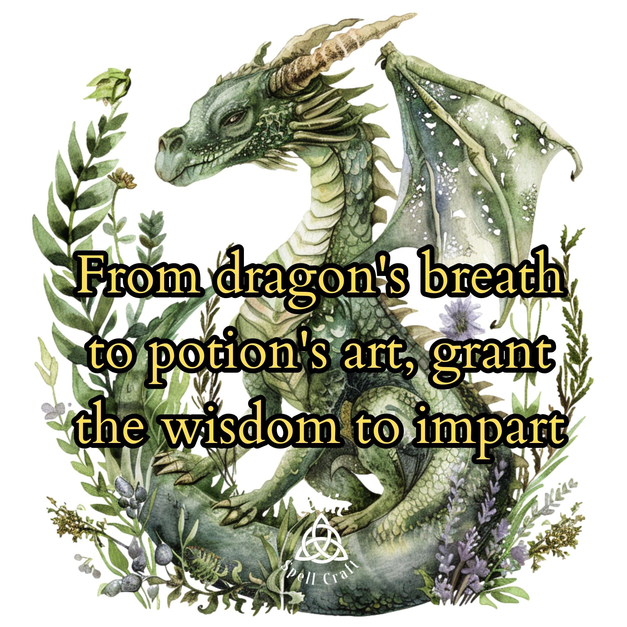 Dragons & Herbs: 10 Printable Grimoire Pages - Instant PDF Download for ...