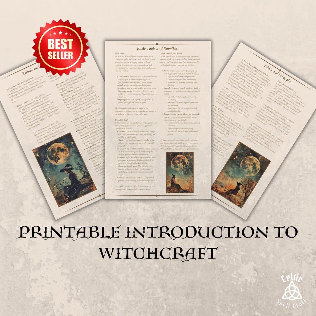 Introduction to Witchcraft | Magic Spells | Instant PDF Download | 20 ...