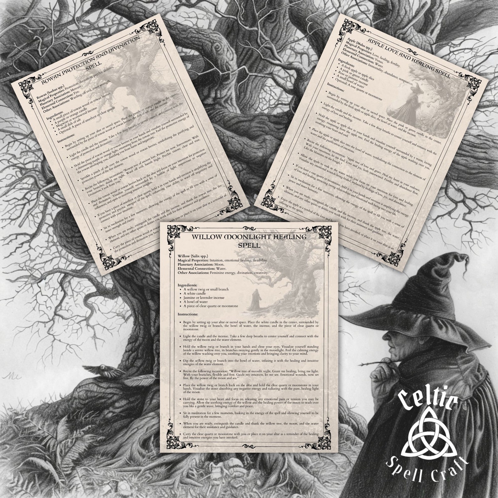 Tree Spells | Book of Shadows Pages | Magic Spells | Grimoire Tree ...