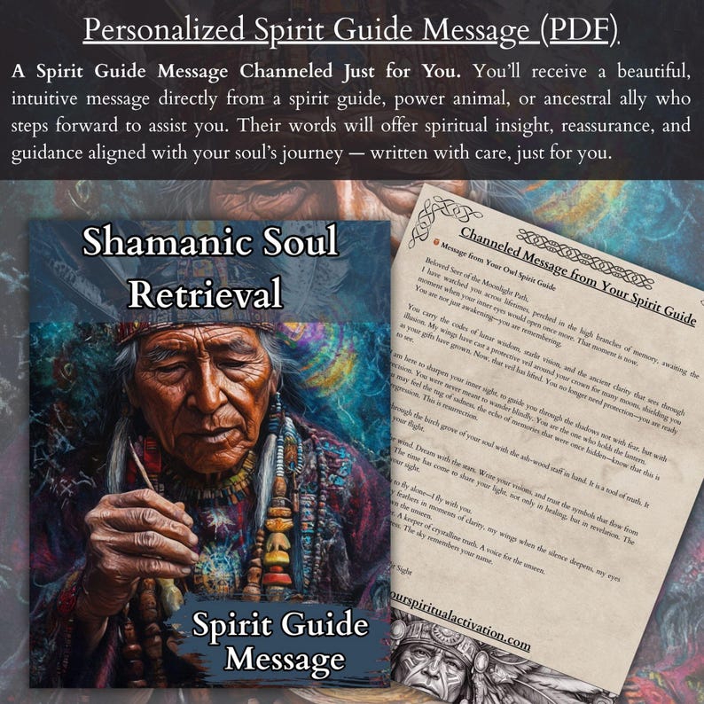 Shamanic Soul Retrieval | Personalized Psychic Reading + Spirit Guide ...