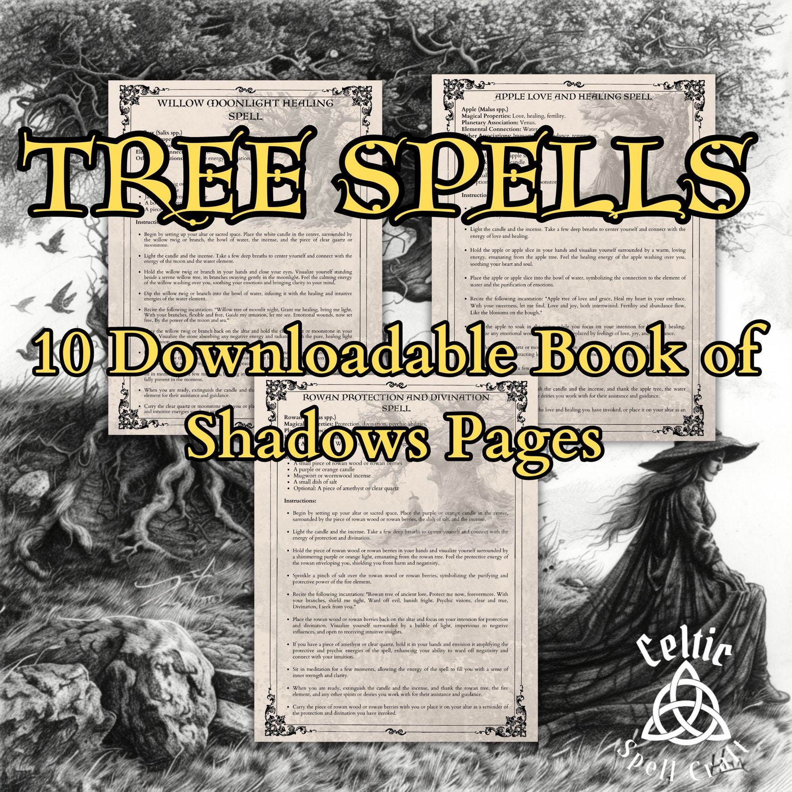 Tree Spells | Book of Shadows Pages | Magic Spells | Grimoire Tree ...