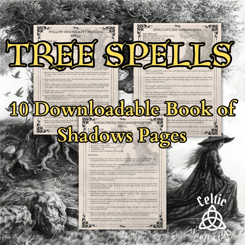 Tree Spells | Book of Shadows Pages | Magic Spells | Grimoire Tree ...