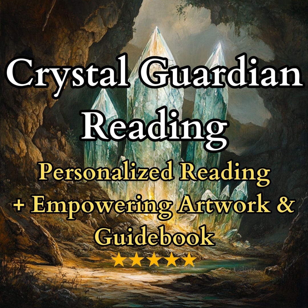 Personalized Crystal Spirit Guide Reading: Custom Artwork & Guidebook ...