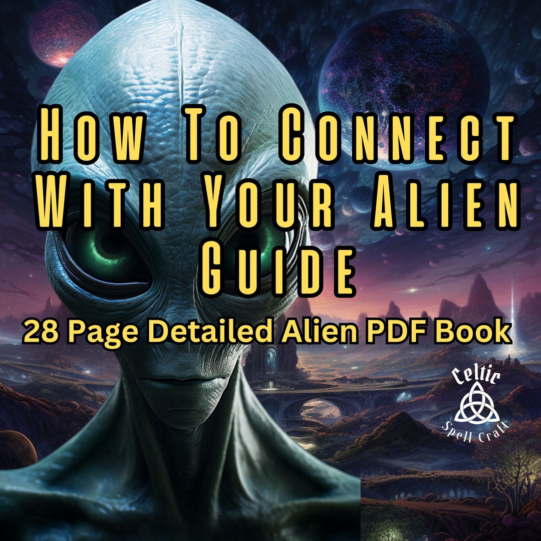 Alien Book Featuring Colourful Alien Art Work | Unique UFO Gift ...