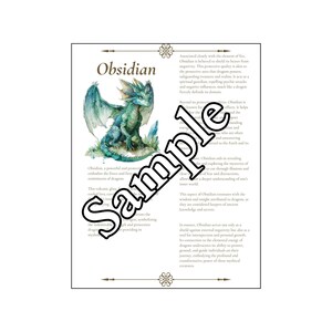 Dragons & Crystals - Printable Book of Shadows Pages - Instant Download ...
