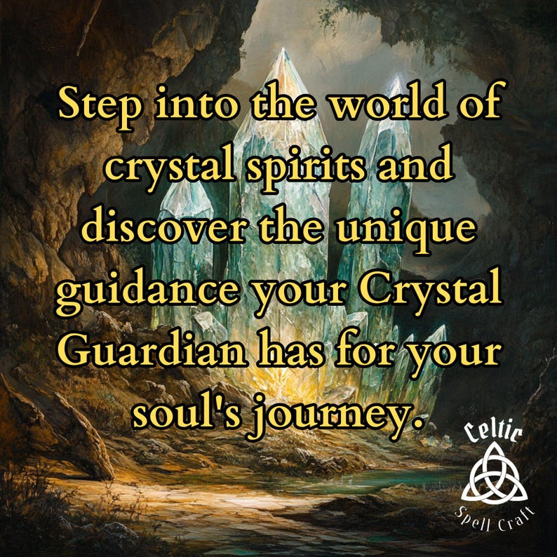 Personalized Crystal Spirit Guide Reading: Custom Artwork & Guidebook ...