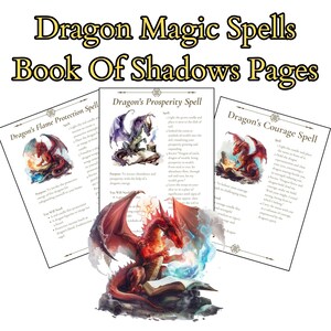 Dragon Magic Spells: Printable Grimoire Pages (PDF) - Etsy