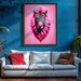 Zebra Pink Portrait Digital Print Download | Printable Wall Art | Wall ...