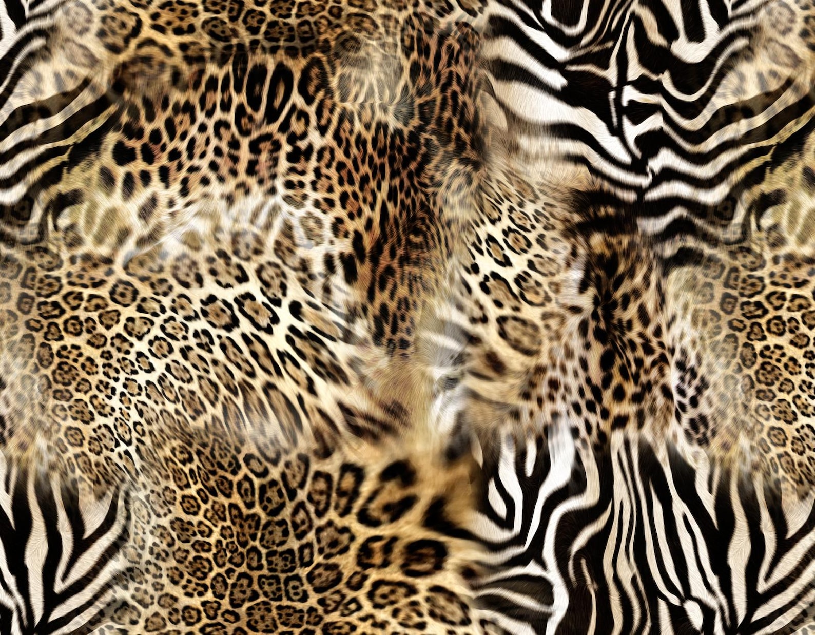 Leopard Print Silky Satin Fabric: Fashion Dressmaking Material - Etsy