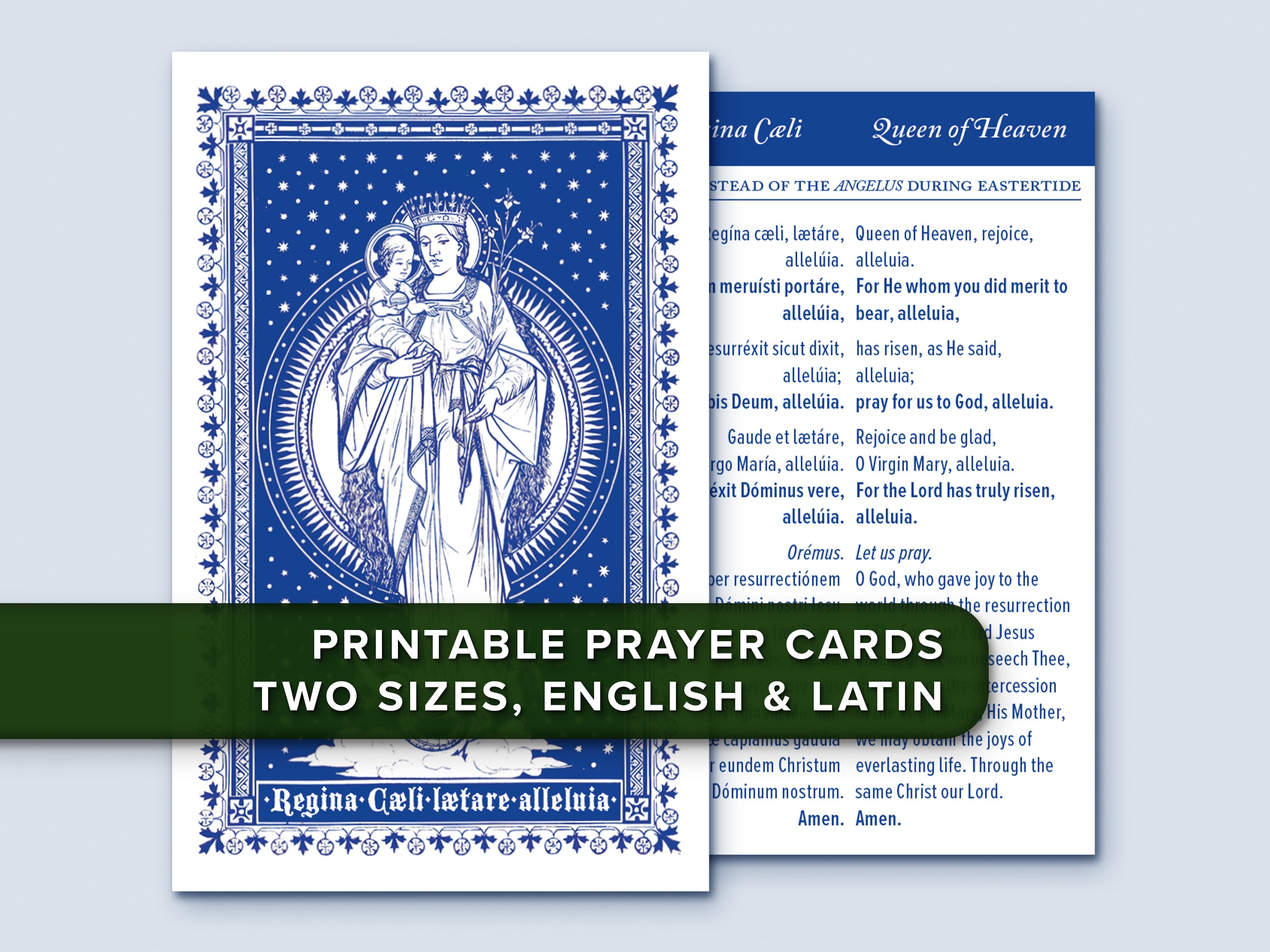 Regina Cæli · Queen of Heaven · Printable Traditional Catholic Easter ...