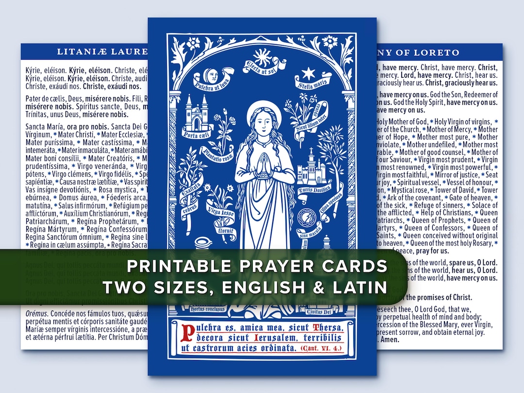 Litany of the Blessed Virgin Mary (loreto) · Printable Traditional ...