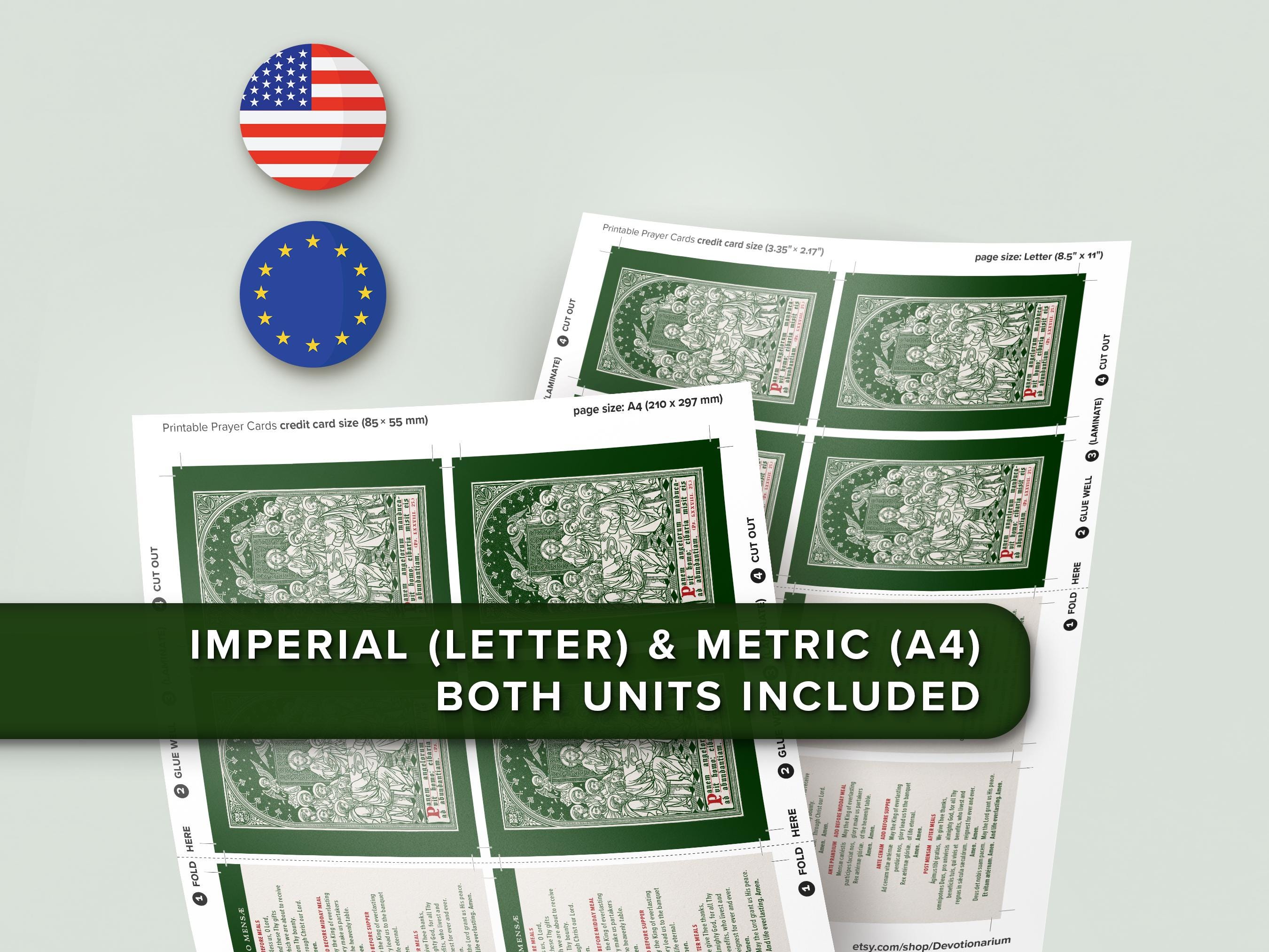 Blessings Before and After Meals · benedictio Mensæ · Printable ...