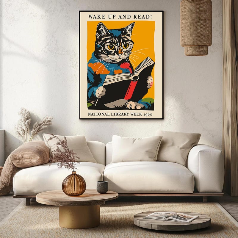 Library Week Poster - Etsy