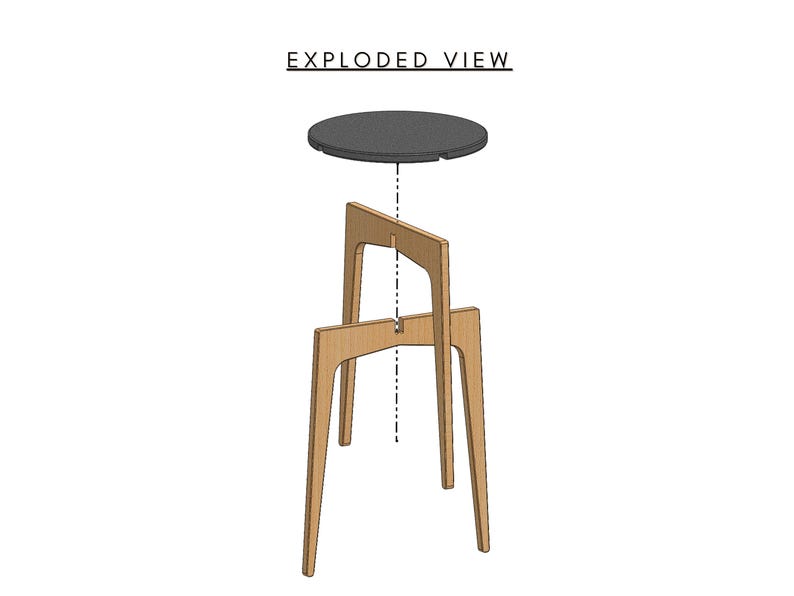 Round End Table - CNC Router Files | Small Side Table Woodworking Plans ...