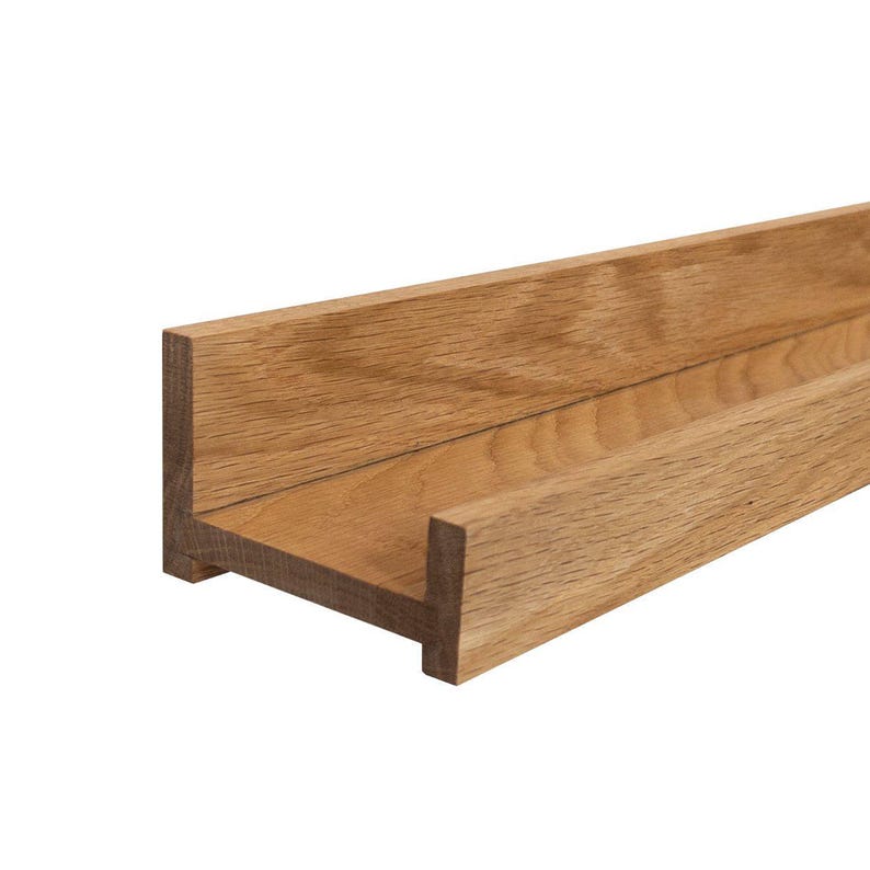 Oak Picture Ledge - Display Shelf - Modern Shelf - Shallow Shelf ...