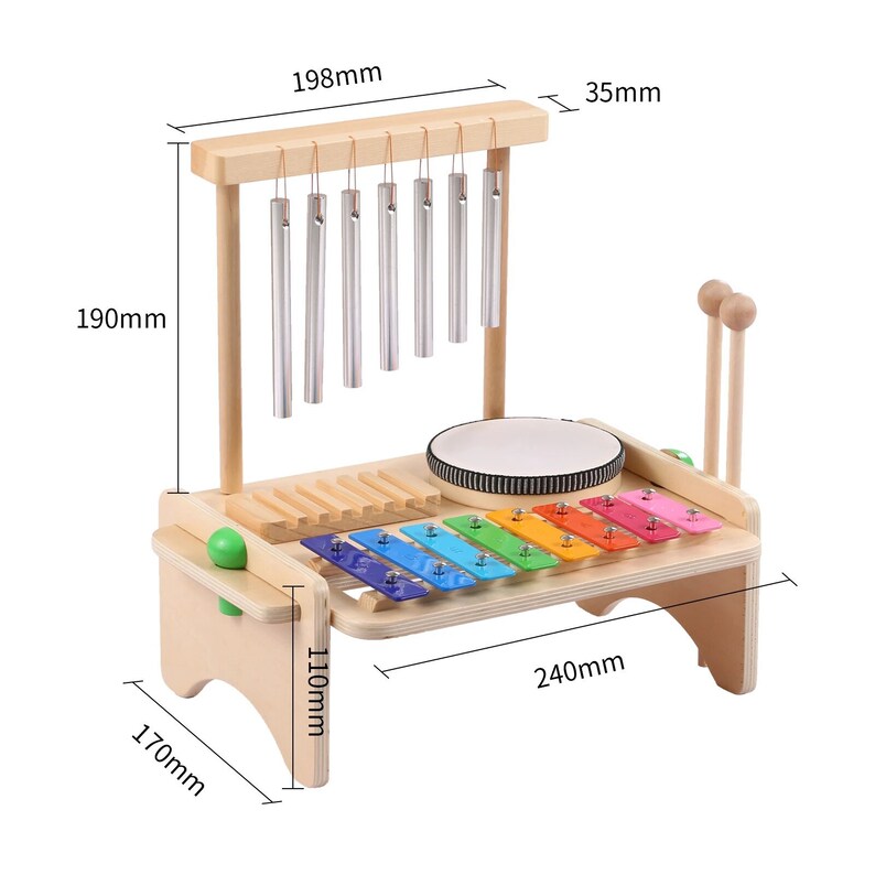 Montessori Musical Instruments Xylophone Toys, Kids Toys, Wooden Toys ...