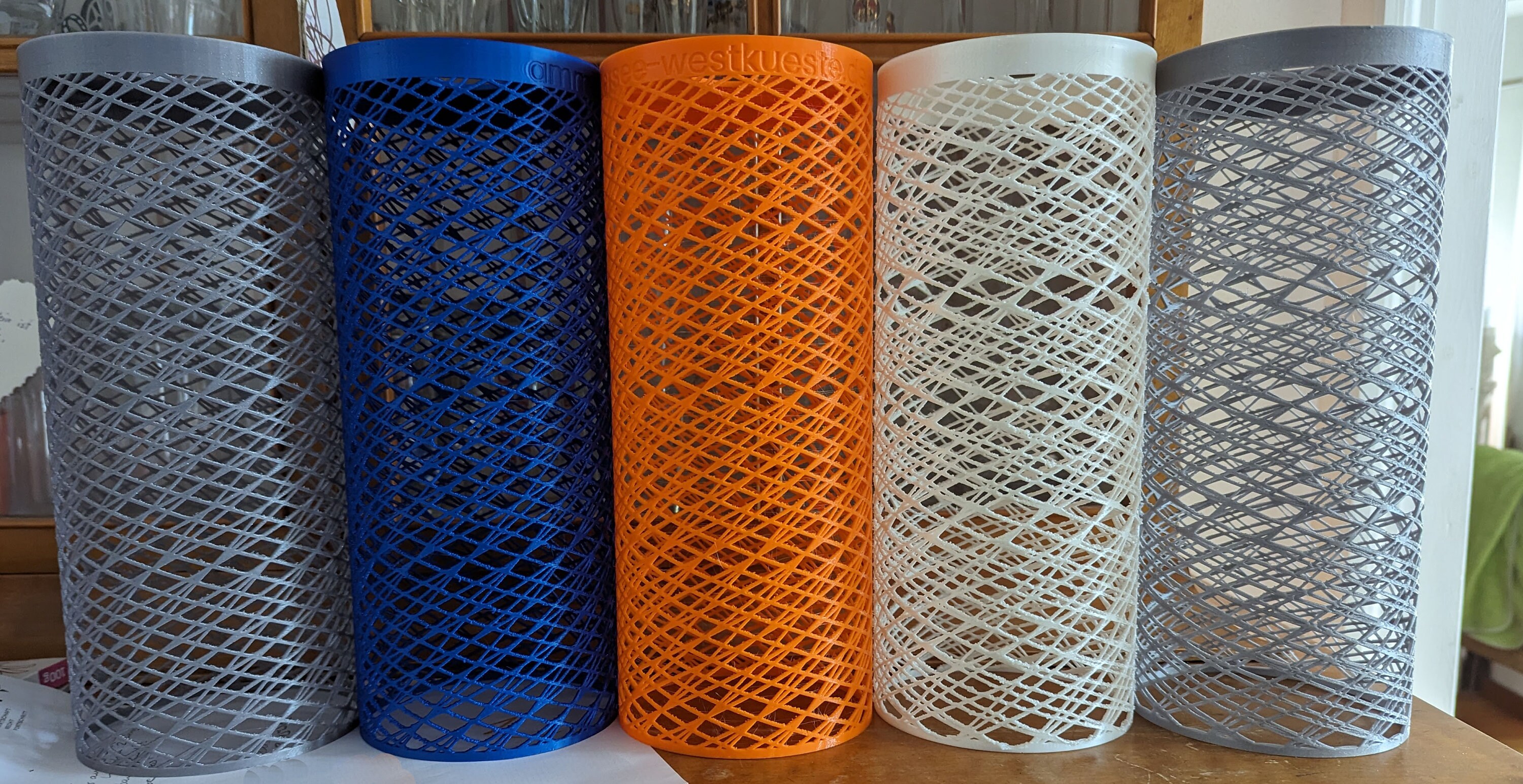 3D Printed Grid Lamp - Etsy