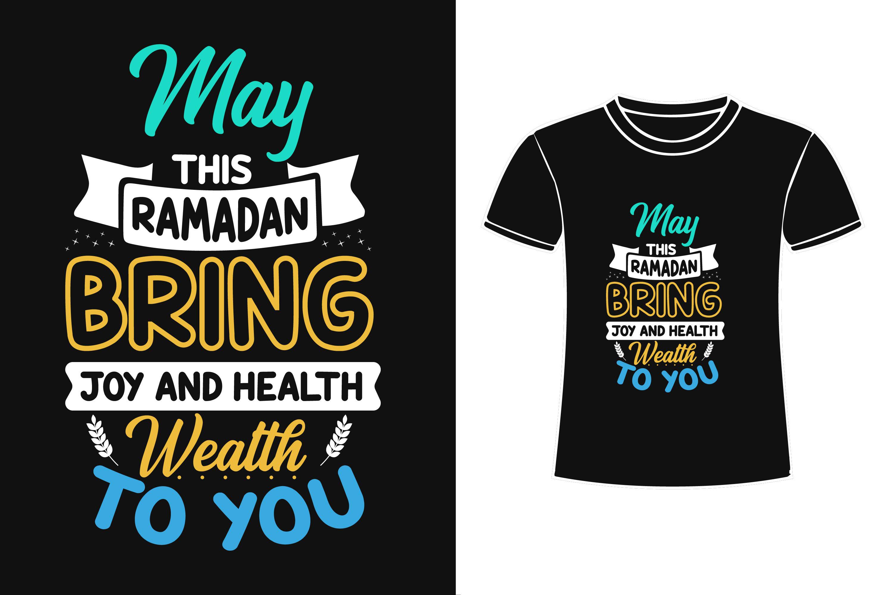Ramadan Typography T-shirt SVG & PNG Bundle | Islamic Ramadan Designs ...