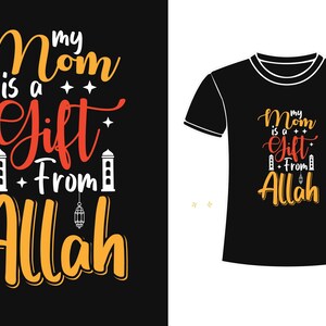 Ramadan Typography T-shirt SVG & PNG Bundle | Islamic Ramadan Designs ...