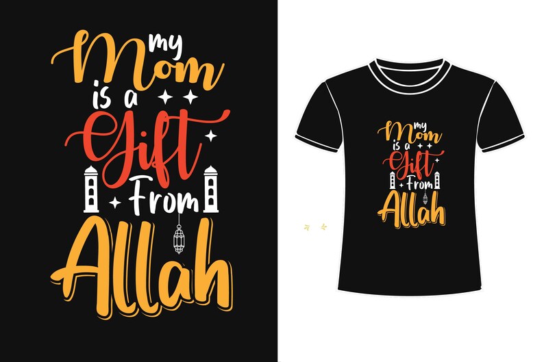 Ramadan Typography T-shirt SVG & PNG Bundle | Islamic Ramadan Designs ...