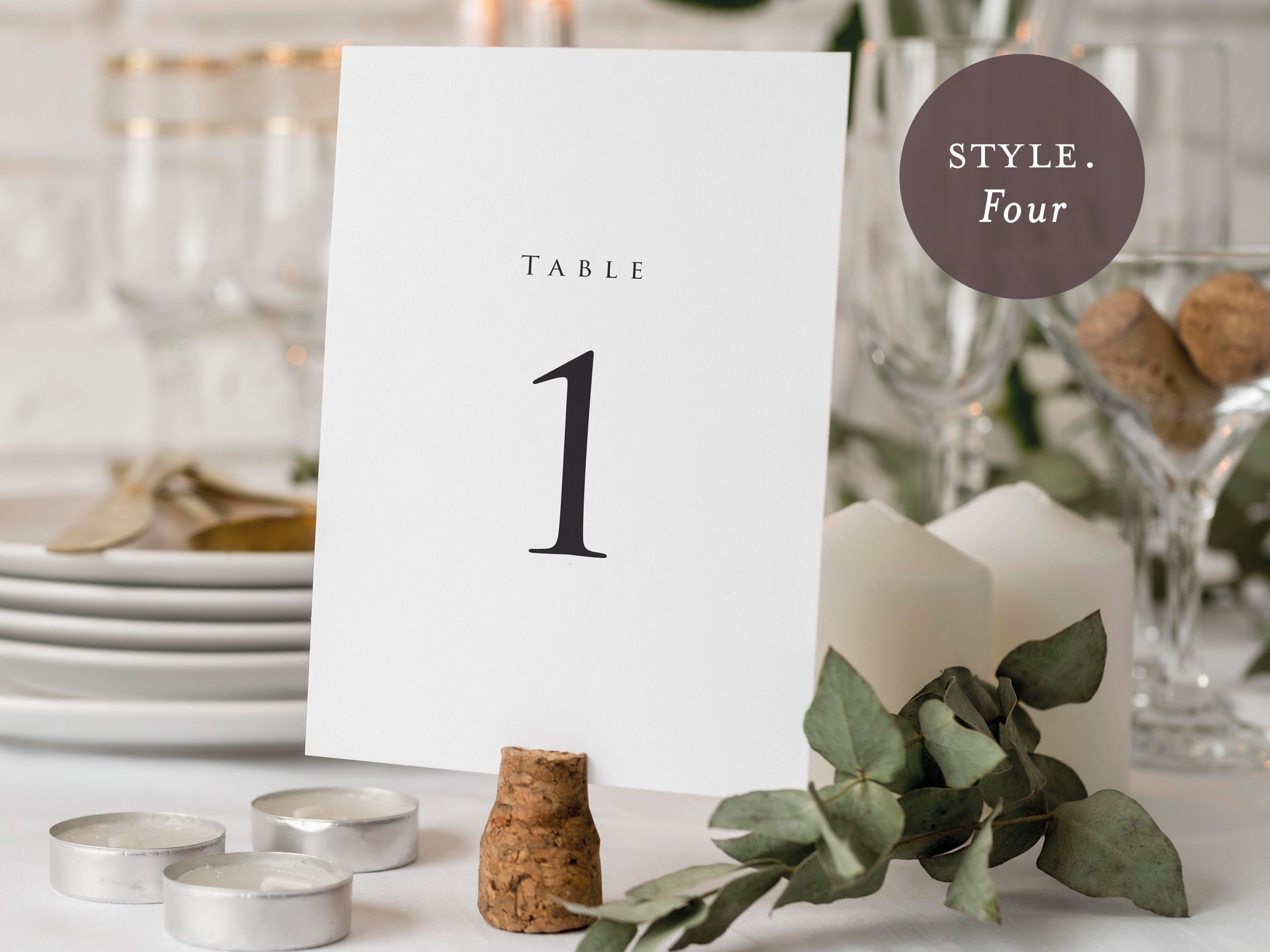 Minimal Table Names & Numbers | Day of Stationery | Digital Item Only ...