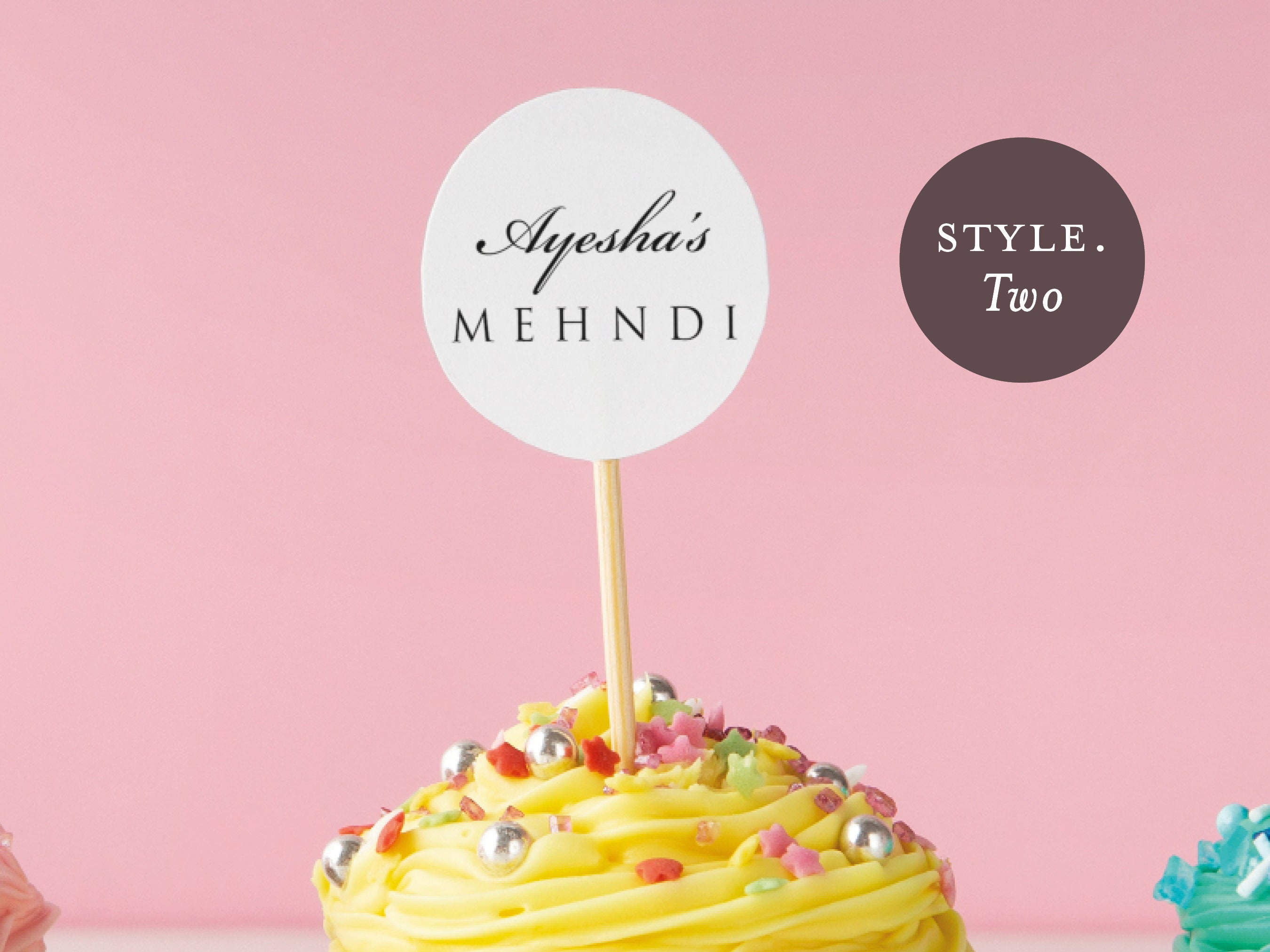 Mehndi Round Cupcake Toppers Templates - Etsy