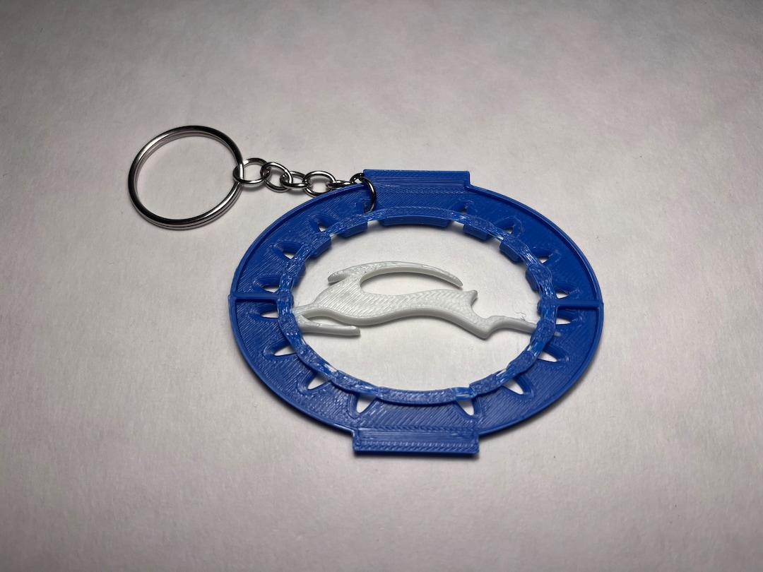 Chevy Impala Keychain Emblem Blue White - Etsy