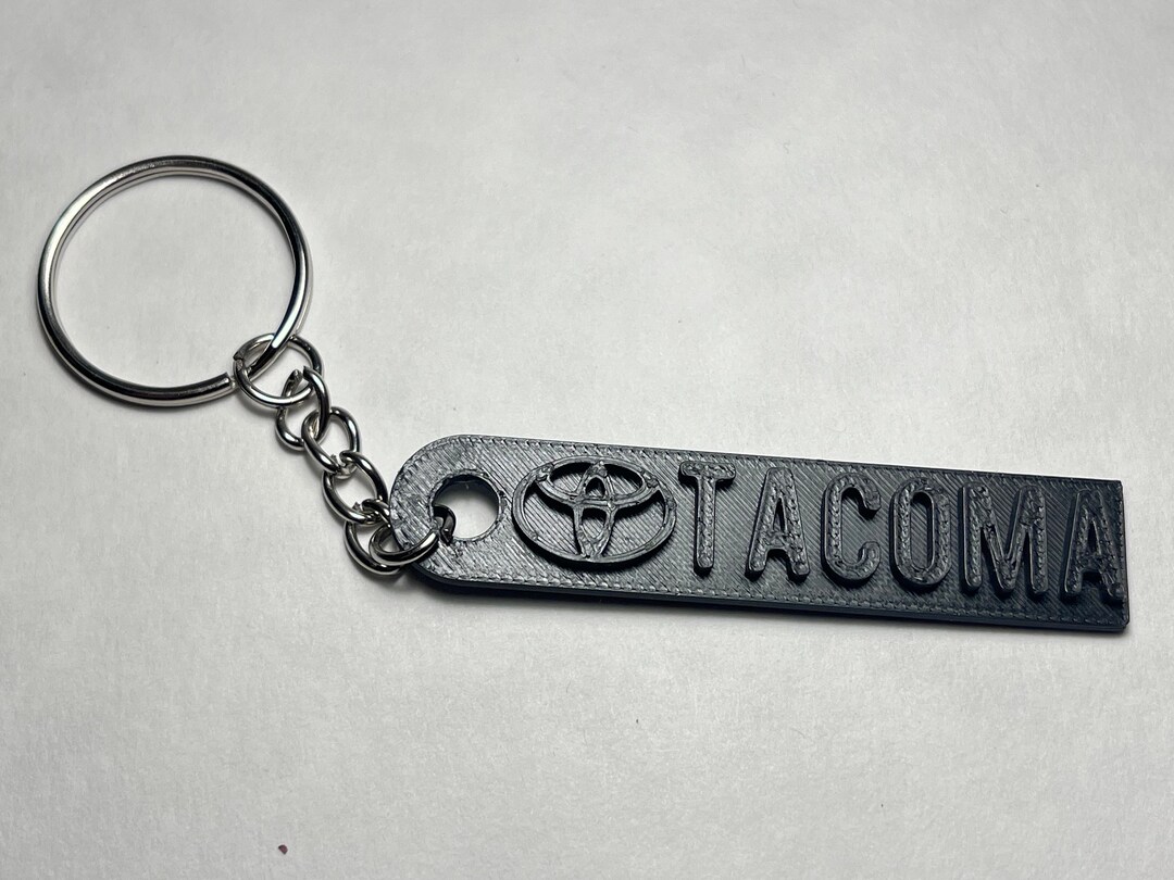 3D Printed Toyota TACOMA Keychain car Accessory Black - Etsy