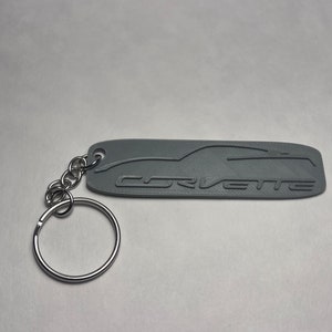 3D Printed Corvette Keychain Chevy car Accessory - Etsy
