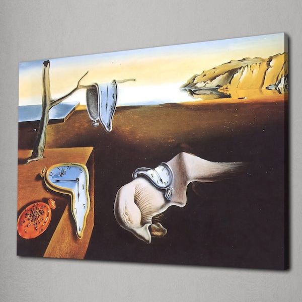 Salvador Dali Persistence of Memory Print on Canvas - Etsy Canada