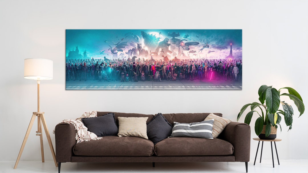 150 Movie Blockbuster, Characters Panorama, Blockbuster Fine Art ...