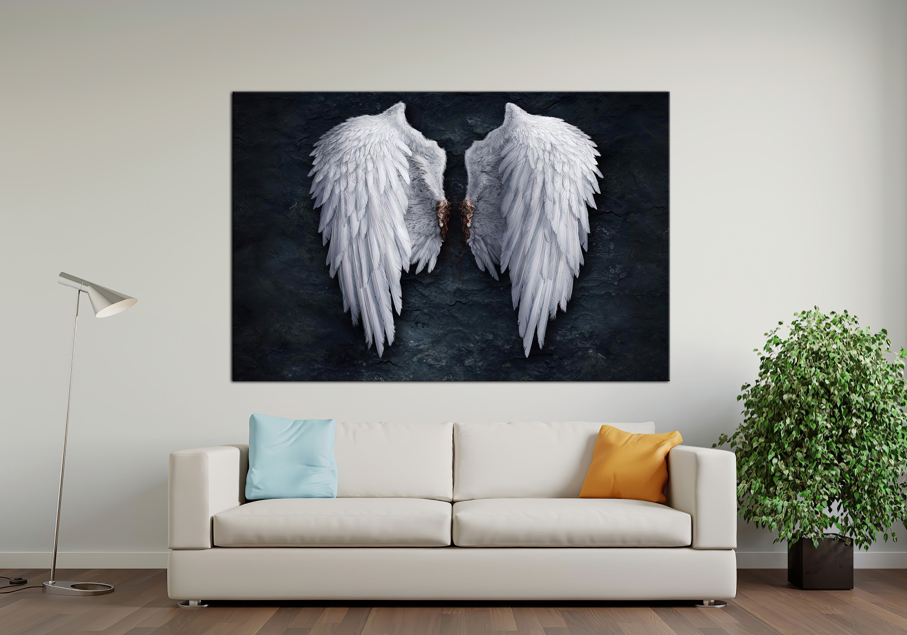 Lucifer Wings Poster, Angel Lucifer Wings Art, Lucifer Wall Decor ...