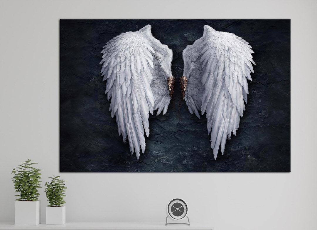 Lucifer Wings Poster, Angel Lucifer Wings Art, Lucifer Wall Decor ...