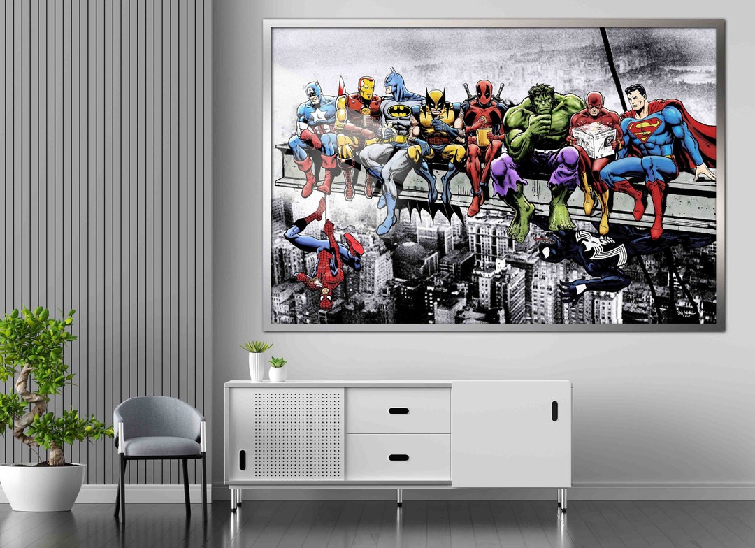 Marvel Heroes Art, Super Heros Wall Art, Colorful Glass Art,marvel ...