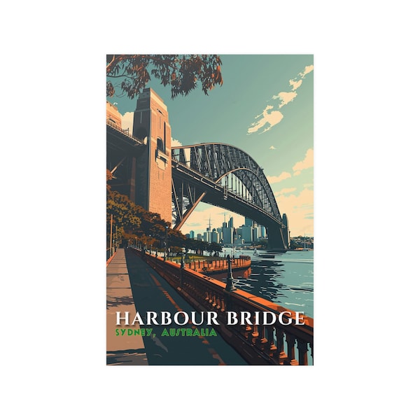 Sydney Harbour Bridge Print - Etsy