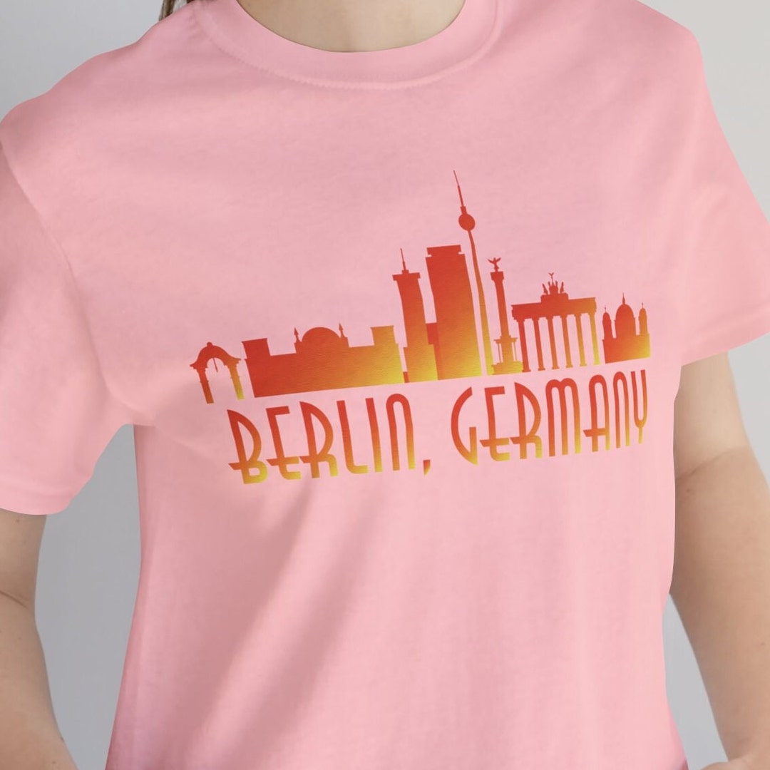 Berlin Travel Shirt: City Skyline Design - Lightweight Cotton - Etsy
