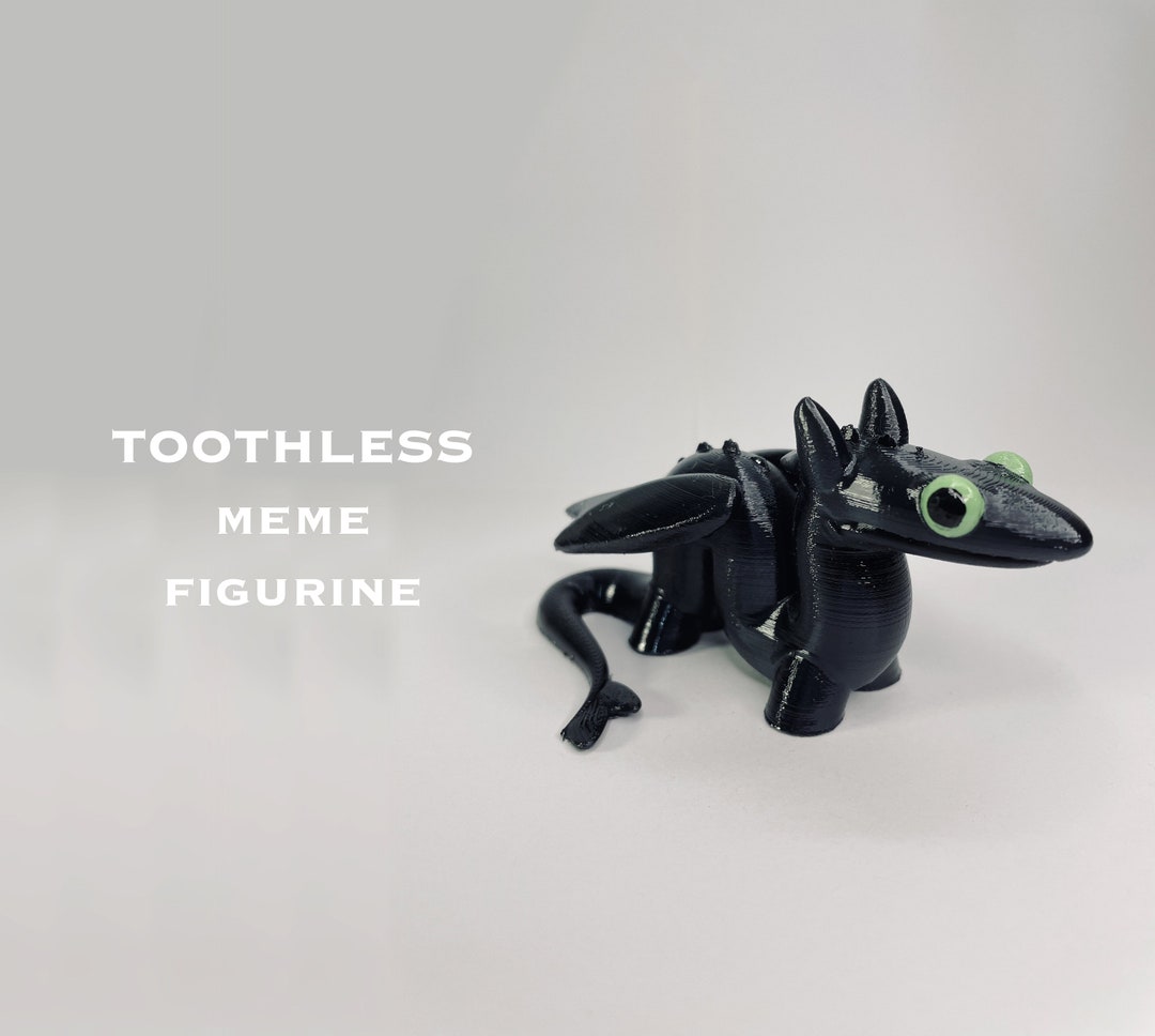 Toothless Meme Figurine - Etsy