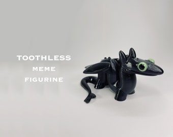 Dancing Toothless Meme Figure, Gift, Dragon, Figure, Figurine - Etsy